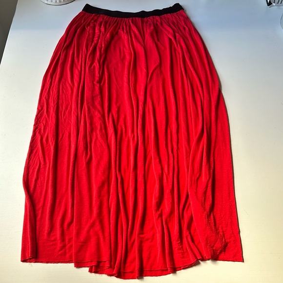 Adrienne | Skirts | Lightweight Red Maxi Skirt | Poshmark